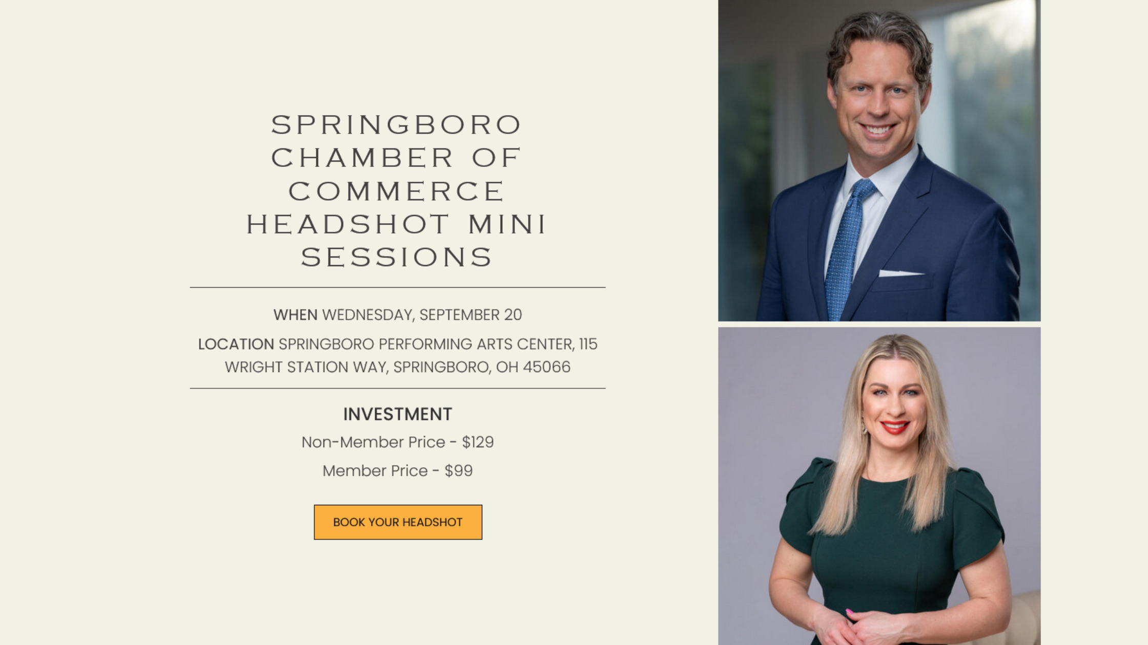 Springboro Chamber of Commerce Headshot Sessions - Kelly Ann Commercial ...